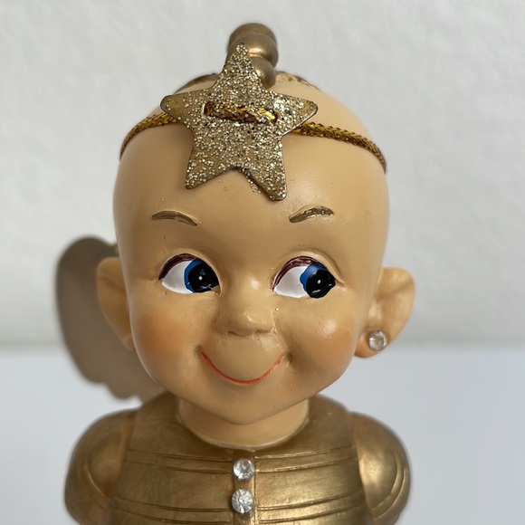 Vintage | Holiday | Vintage 9s Ceramic Badass Angel Figurine | Poshmark